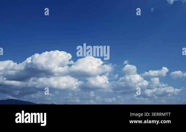 Clear Bright and Soft Clouds Time Lapse Stock Video Footage - Alamy