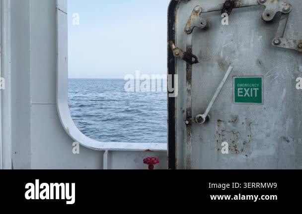 The Sea Water inside The Ferryboat Stock Video Footage - Alamy
