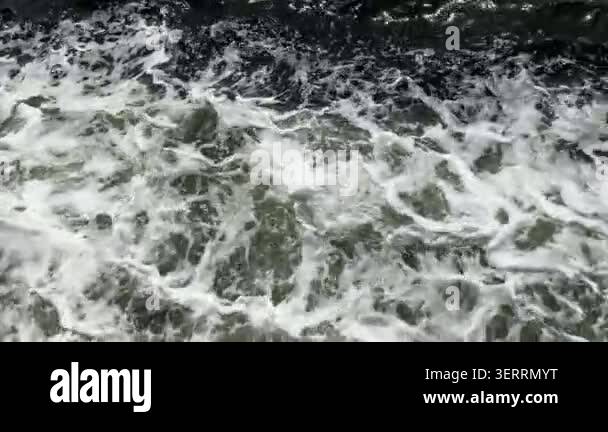 The Sea Water inside The Ferryboat Stock Video Footage - Alamy