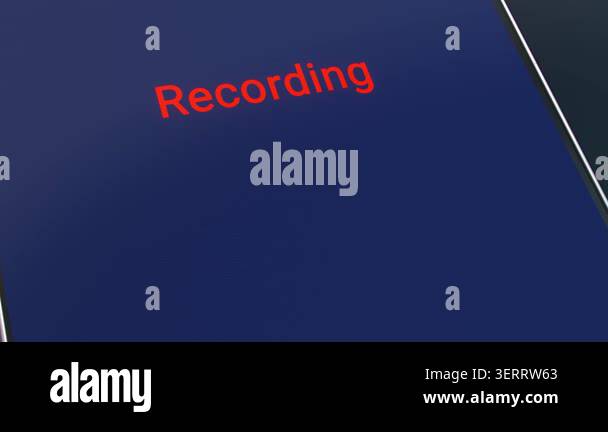 Video animation of a voice recording app on a smartphone screen - the ...