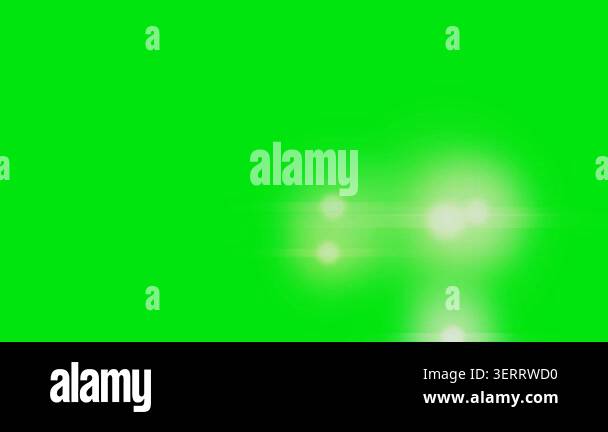 White Glowing Bokeh Light Spots on Green Screen Background Stock Video ...