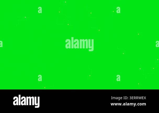 Digital Tech Circuit Board Animation on Green Screen Background Stock ...