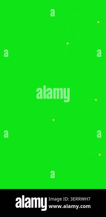 Tech Network Motion Graphics with Glowing Dots on Green Screen Stock ...