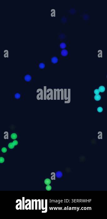 Abstract Blue and Green Bokeh Lights Falling on Dark Background Stock ...