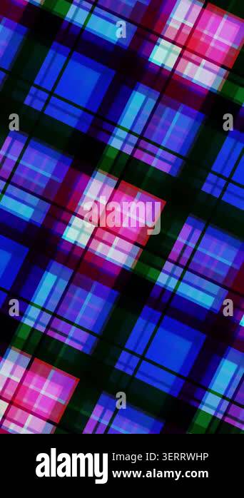 Colorful Plaid Pattern Vertical Motion Graphic Stock Video Footage - Alamy