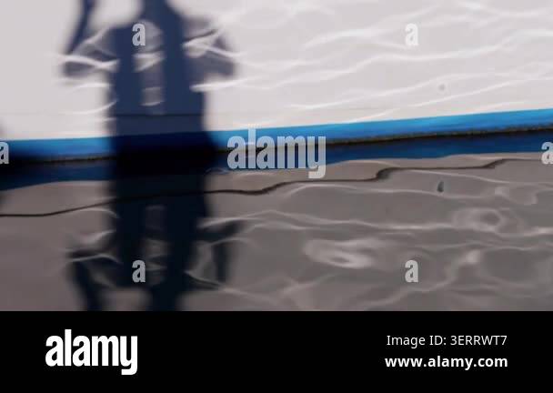 A Man Shadow is Waving Hand on Yacht Boat Stock Video Footage - Alamy