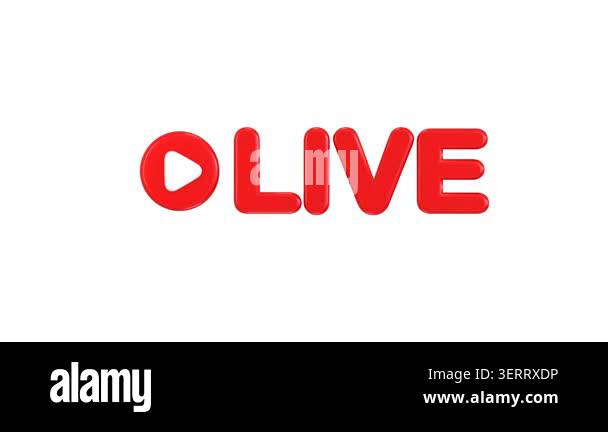 3d social media live streaming icon animation Stock Video Footage - Alamy