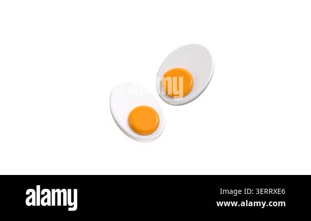 two eggs in the bowl Stock Video Footage - Alamy