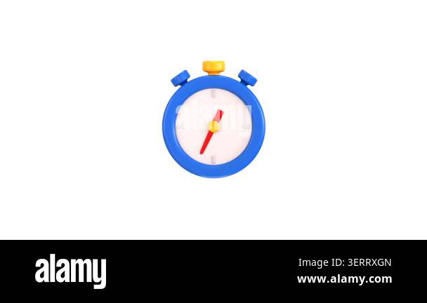 3d stopwatch icon animation concept of countdown timer icon animation ...