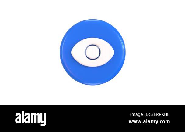 visibility icon animation 3d render Stock Video Footage - Alamy