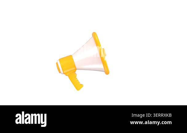 3D Megaphone animation pack, sign and symbol marketing concept Stock ...