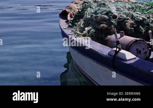 Fishing Boats on Pure Sea Water Stock Video Footage - Alamy