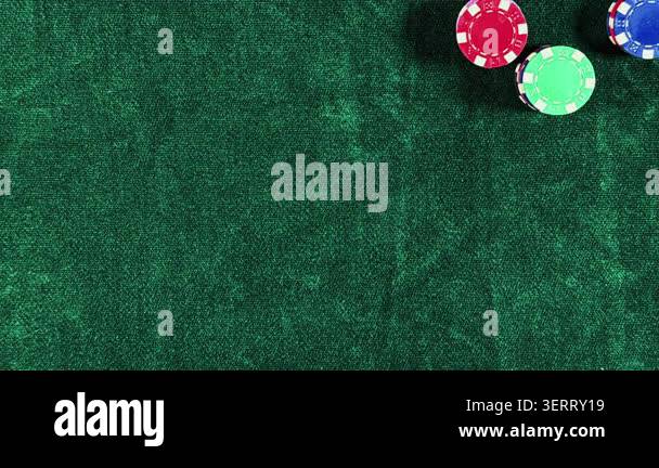 Money chips Red Dices and Gambling Cards Stop Motion Video Stock Video ...