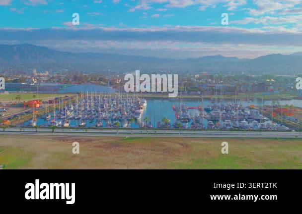 Ensenada, Baja California, Mexico June 14, 2026: Aerial view of yacht ...