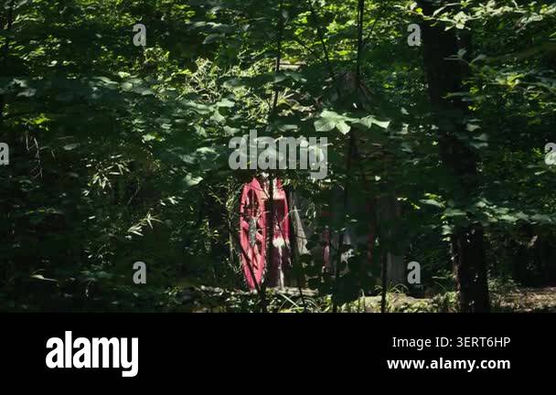 Water Mill and Water Channel in Green Nature Stock Video Footage - Alamy