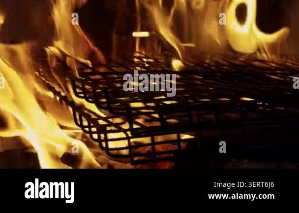 Coal Element Burn Barbecue Fire Stock Video Footage - Alamy