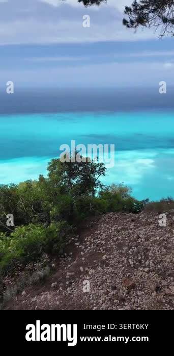 Amazing Panorama of Lefkada Coastline near Egremni Beach, Ionian ...