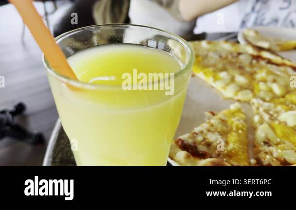 Delicious Italian Pizza with Three Different Cheese Stock Video Footage ...