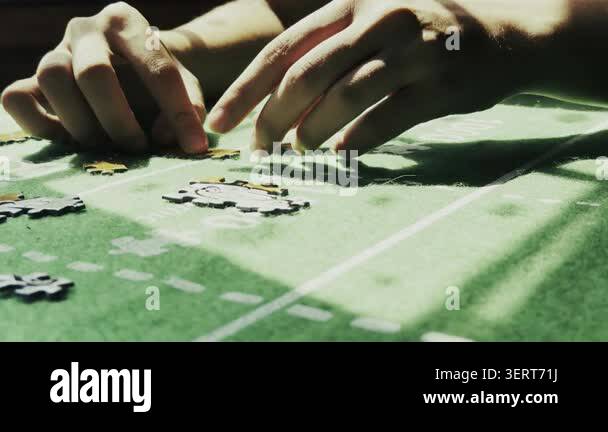 Playing Funny Colorful Multi-Piece Puzzle Game Stock Video Footage - Alamy