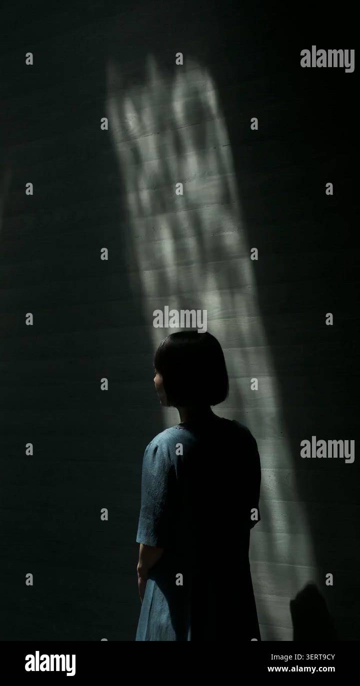 Woman Standing in Water Reflections and Shadow Stock Video Footage - Alamy
