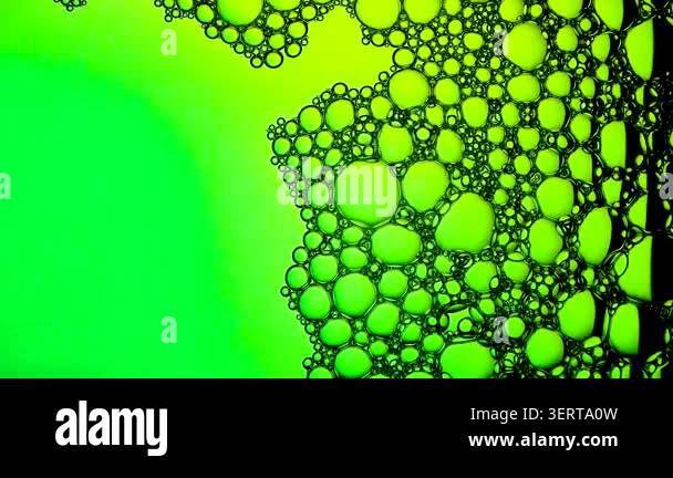 Blue water bubbles forming an intricate abstract pattern with ...