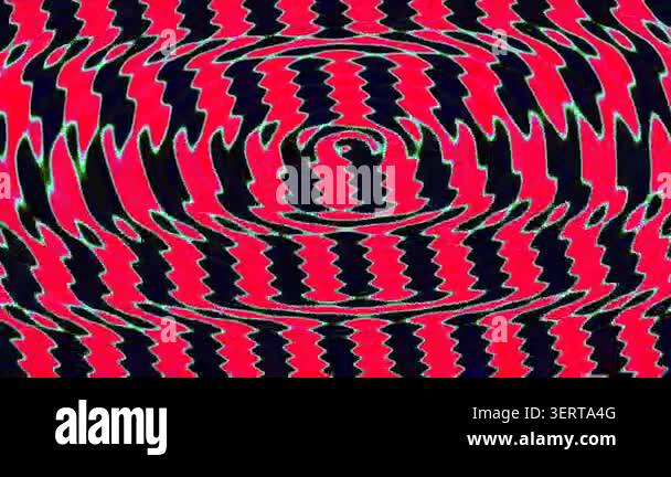 Abstract moire interference patterns in red and black colors creating ...