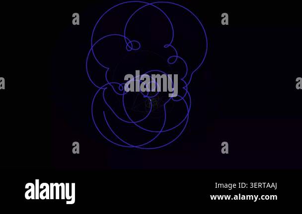 Series of frames showing rotating circular patterns driven by epicycles ...