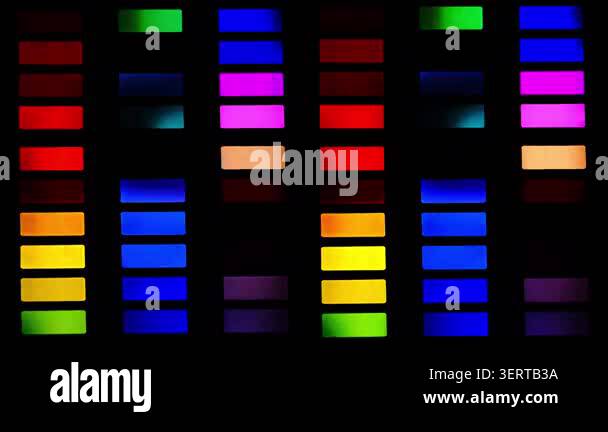Abstract blinking squares, animated background with colorful grid and ...