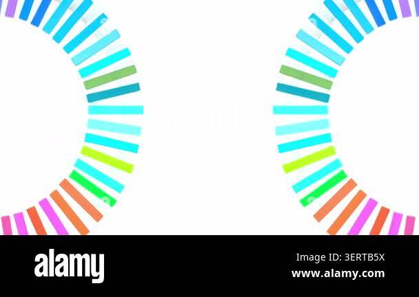 multicolored chalks rotating on white background Stock Video Footage ...