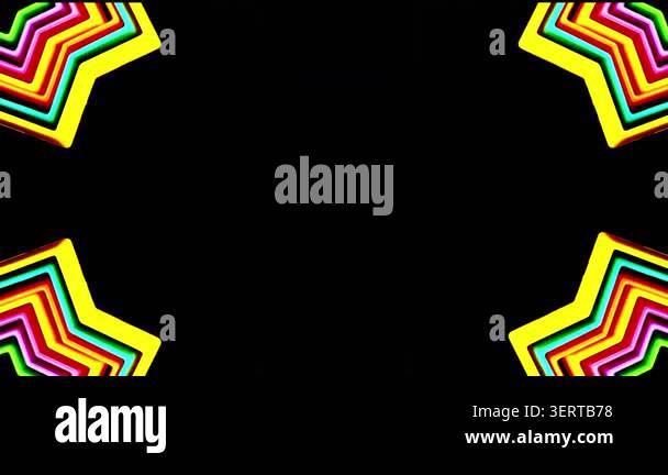 Rainbow plastic star shaped toy in rotation Stock Video Footage - Alamy