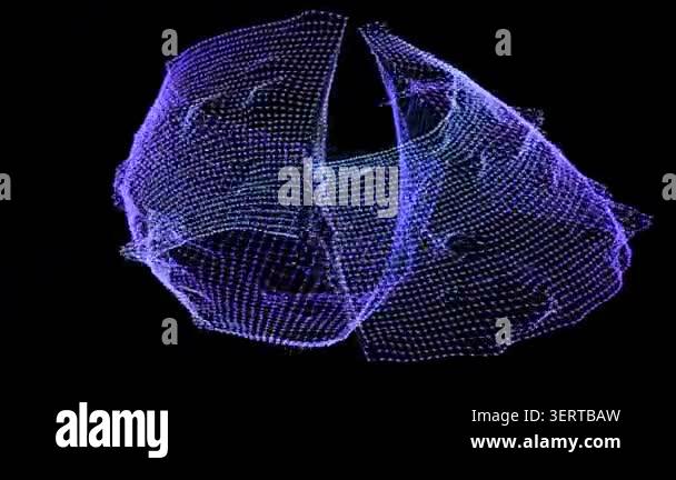 Abstract background of a black and white lines generative art Stock ...