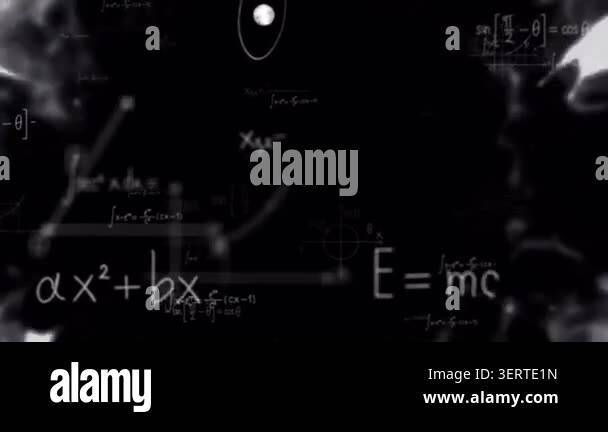 Math Equations Mind Blown Animation with Floating Formula Symbols and ...