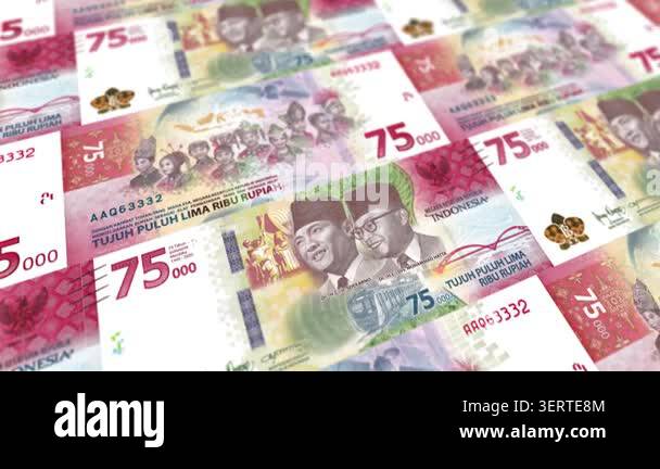 Indonesian Rupiah 75,000 (seventy-five thousand) special edition ...