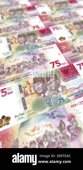 Indonesian Rupiah 75,000 (seventy-five thousand) special edition ...