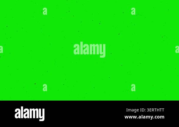 film damage green screen chroma key background with authentic dust ...