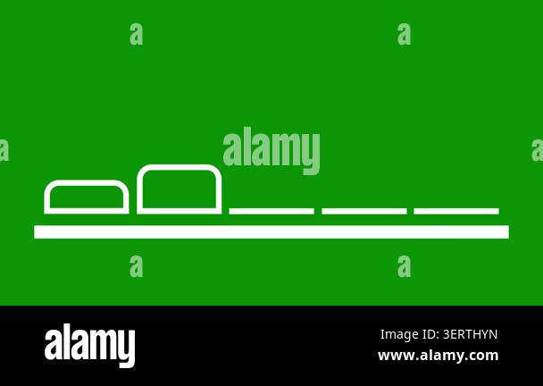 bar chart with gradual rising bars animating smoothly on green screen ...