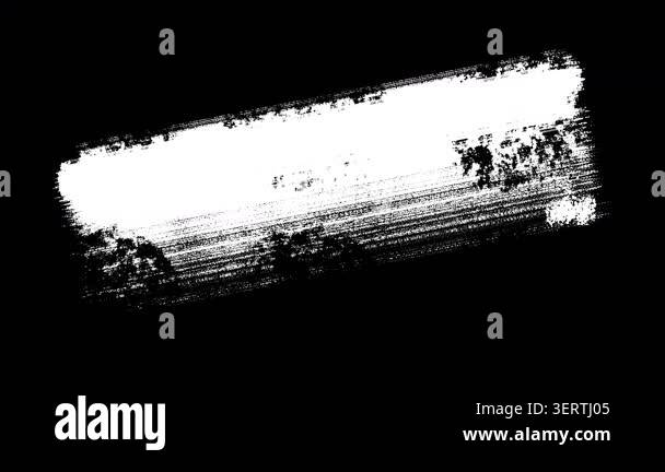 2D animation of diagonal white paint brush stroke alpha and luma ...