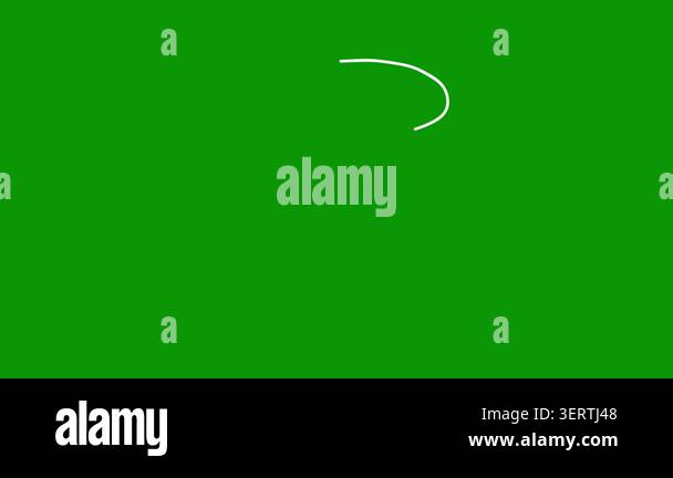 Chaotic hand drawn tornado spiral on green screen. Intense vortex storm ...
