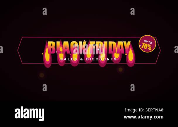 Black Friday Sale and Discount Banner Animation Stock Video Footage - Alamy