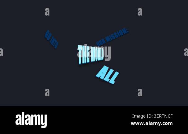 Mission Statement Text Animation Background Stock Video Footage - Alamy