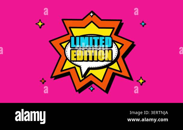 Limited Edition Sales Promotion Graphic Animation Stock Video Footage ...
