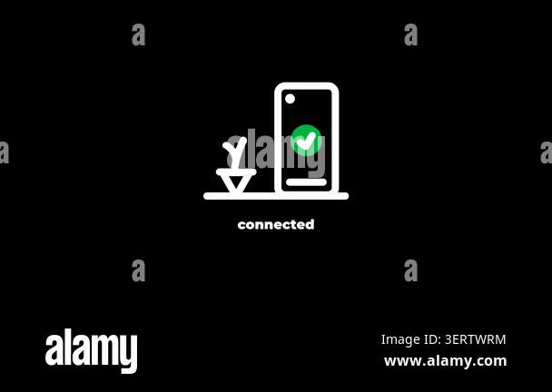 Visual representation of successful network connectivity for smart ...