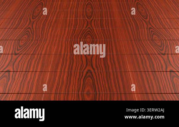 Panning over rich mahogany red wooden tiles with seamless organic grain ...