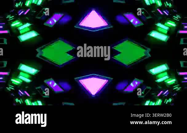 Exciting VJ loop on an abstract background with smooth flowing images ...