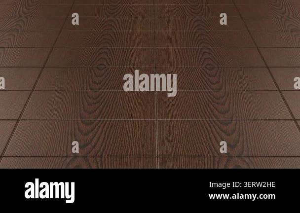 Camera moving across deep espresso wooden tiles with seamless subtle ...