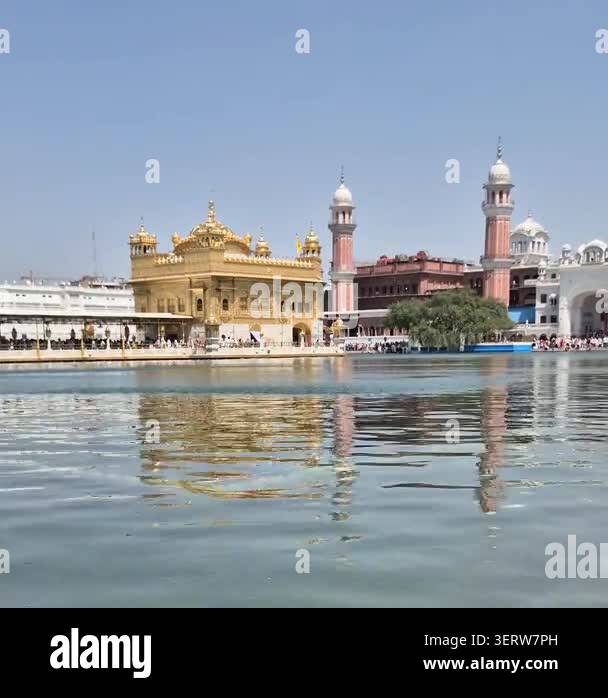 Beautiful view of Golden Temple - Harmandir Sahib in Amritsar, Punjab ...
