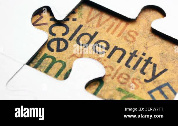 Identity Puzzle Concept Showing Personal Identity And Security ...