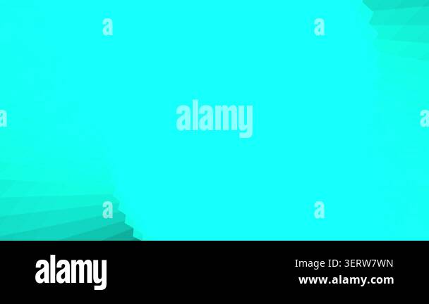 Animated cyan geometric poly shapes radiating from the corners on a ...