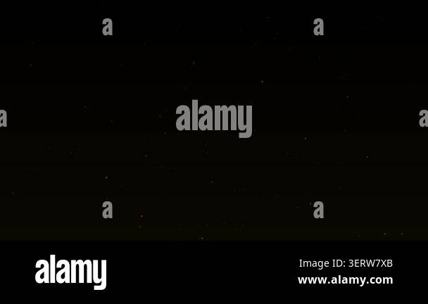 Animated black background with tiny, slowly drifting yellow particles ...