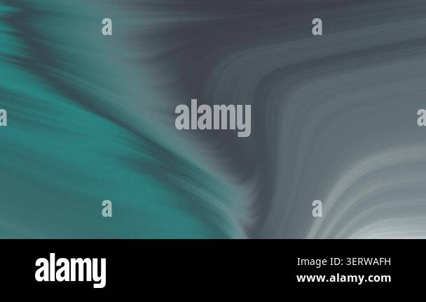 Abstract fluid motion with swirling teal and grey colors, creating a ...